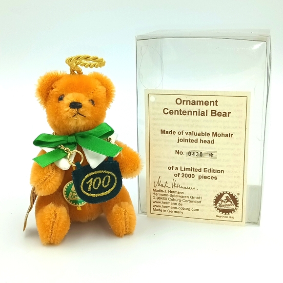 Hermann | Holiday | Hermann German Teddy Bear Christmas Ornament ...